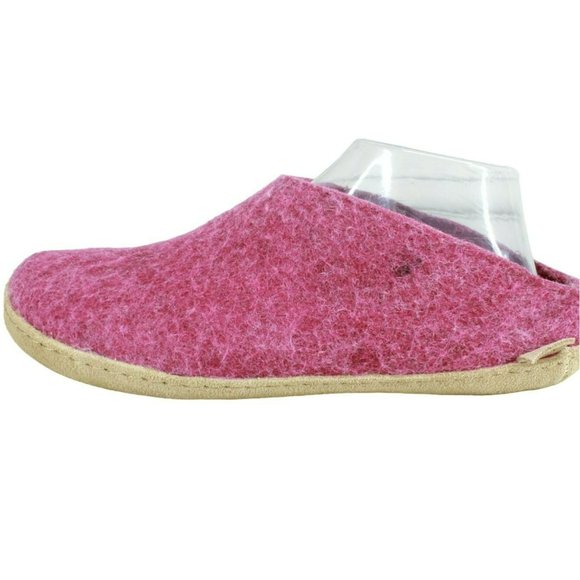 Glerups | Shoes | Glerups Pink Wool Slip On Comfort Cozy Mule Slippers ...